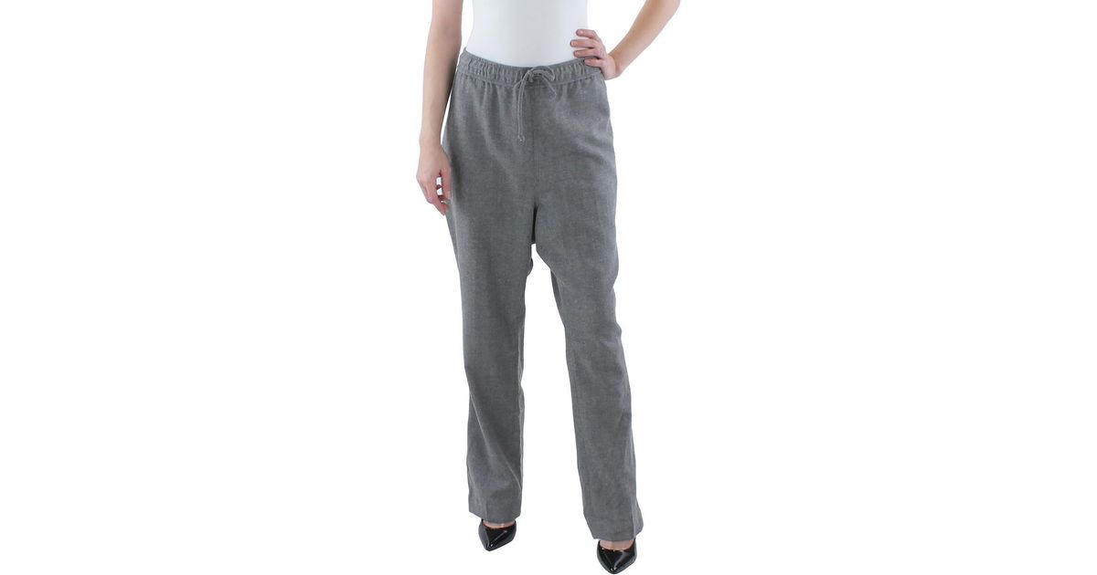 Polo Ralph Lauren Wool Blend Herringbone Trouser Pants in Gray | Lyst