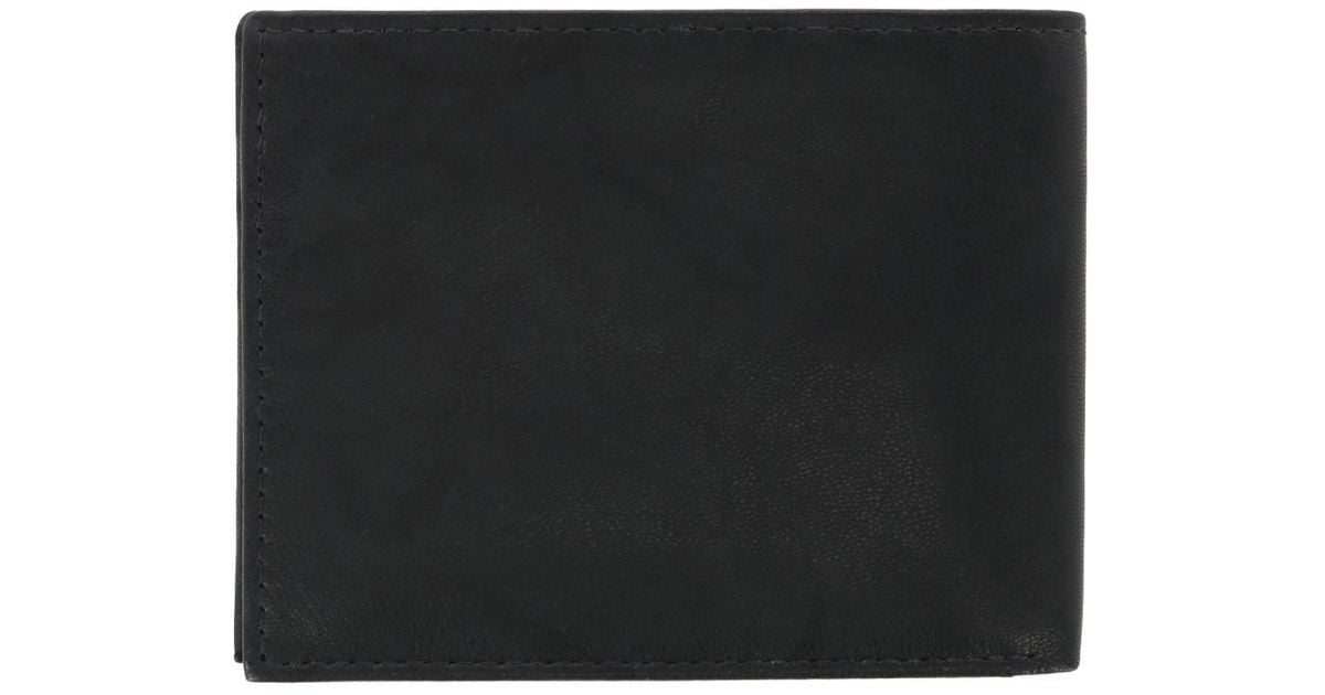 Buxton Dakota Leather Rfid Bifold Wallet in Black for Men | Lyst