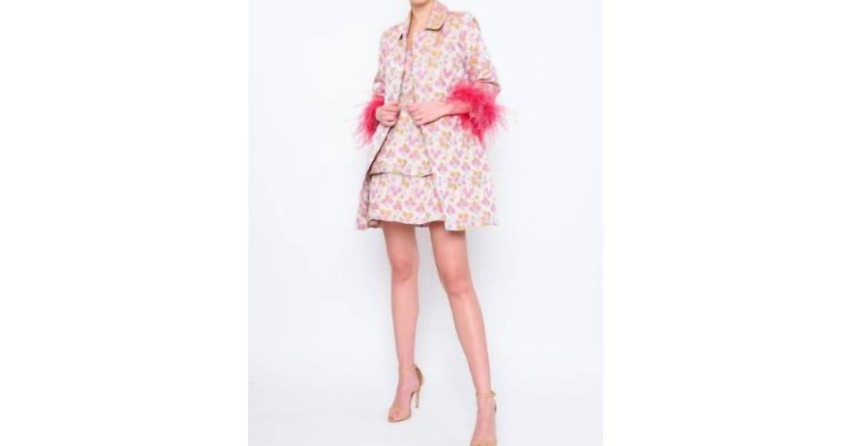 Flora Bea Luella Coat in Pink | Lyst