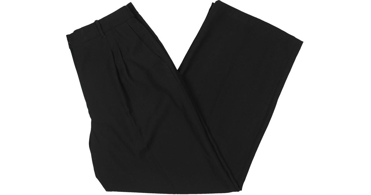 Aqua High Rise Office Dress Pants in Black | Lyst