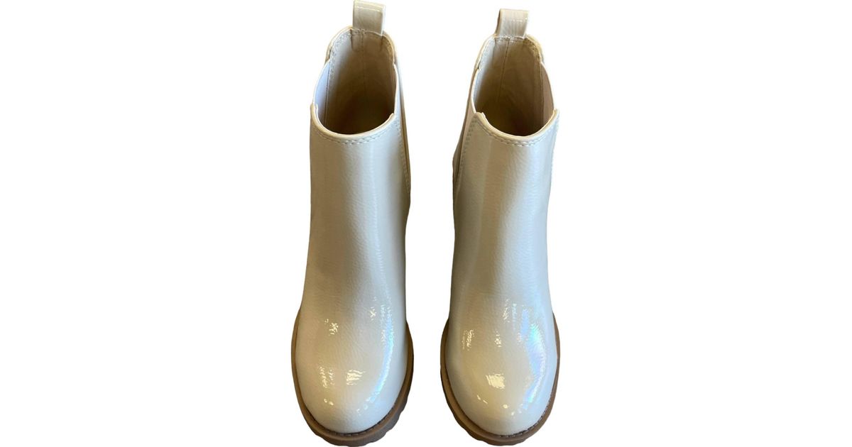Fortune Dynamic Origami Boots in Natural | Lyst