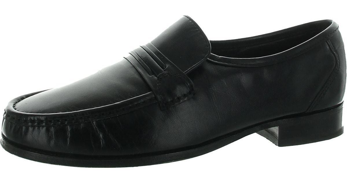 Florsheim Como Solid Leather Loafers in Black for Men | Lyst