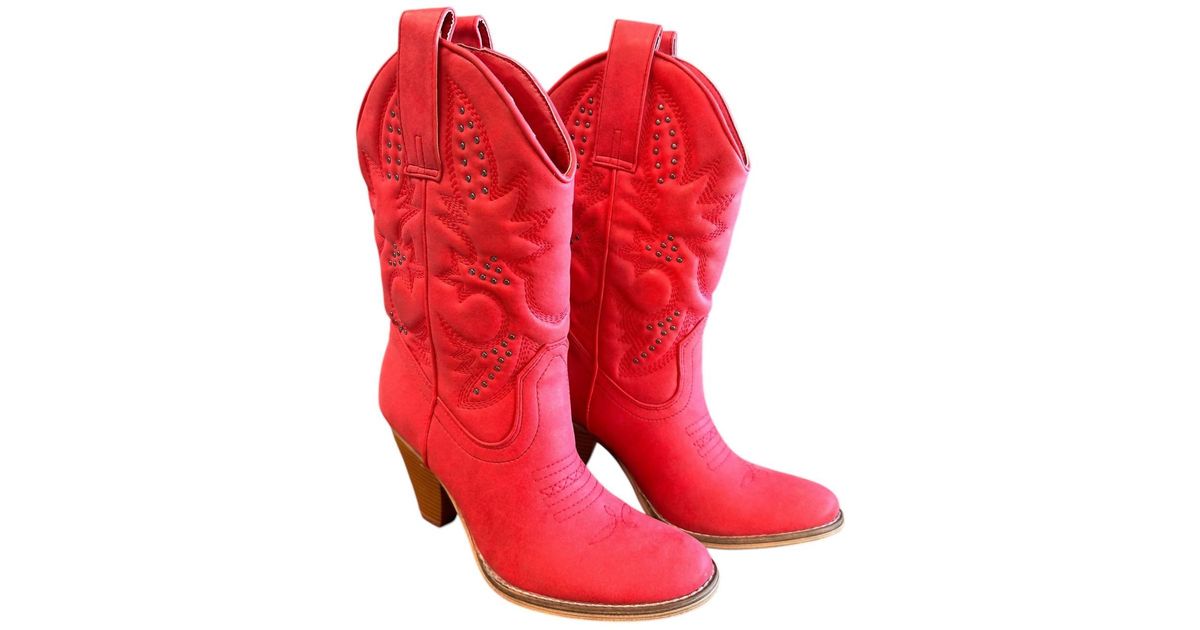 Volatile Arienette Boots in Red | Lyst