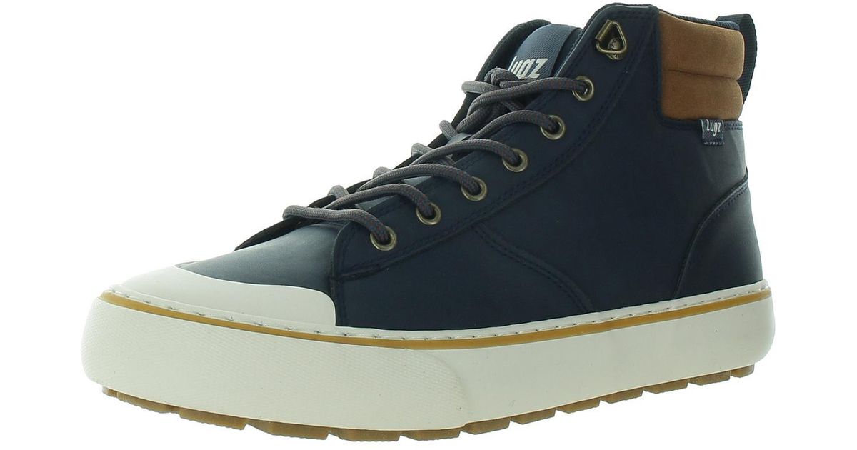 Lugz Key Lace-Up Made High-Top Sneakers in Blue for Men | Lyst