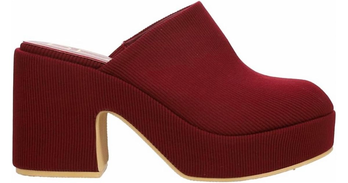 Matisse Jayde Padded Platform Mule in Red | Lyst