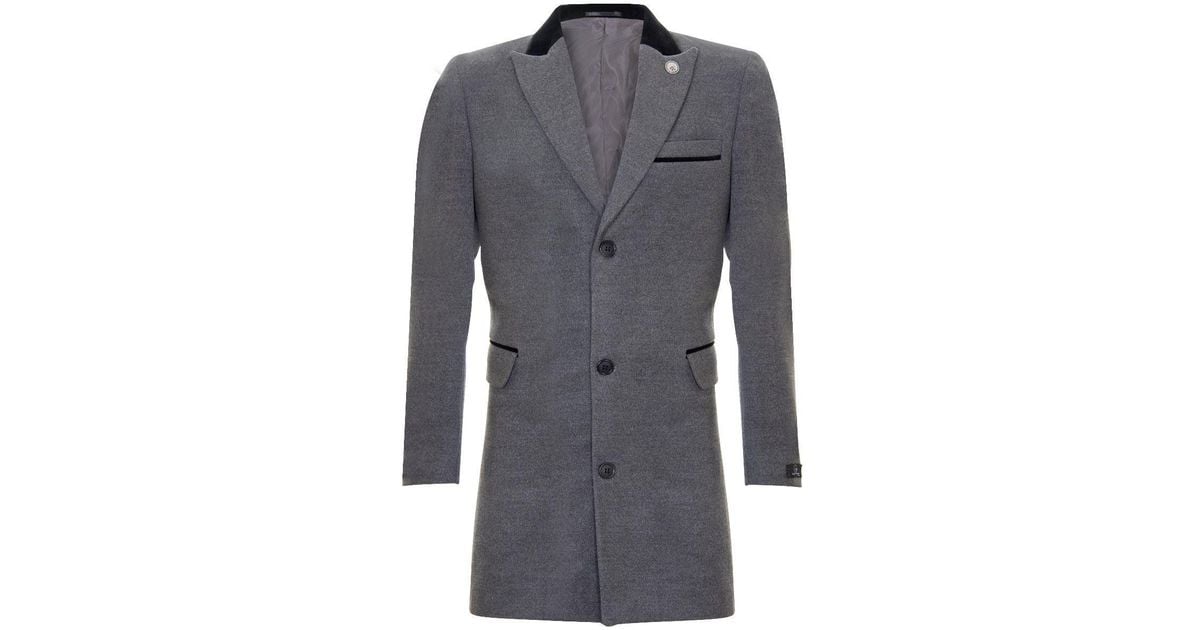 Oliver Tweed 3/4 Long Crombie Overcoat Jacket Herringbone Tweed Coat ...
