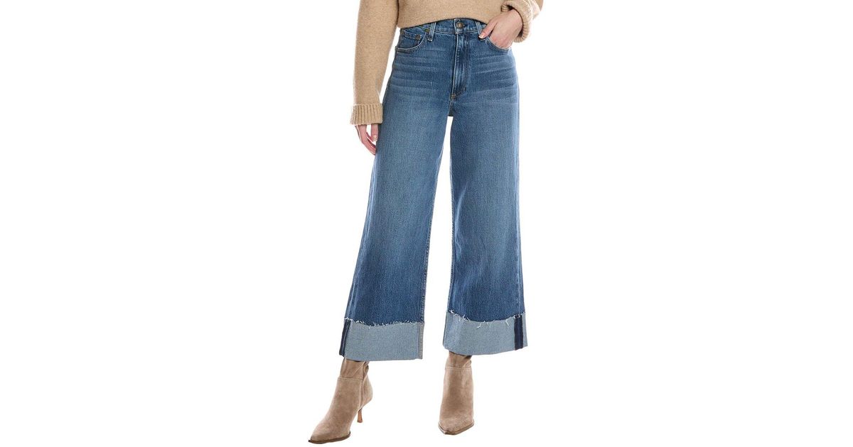 Rag & Bone Andi Clover High-Rise Wide Leg Jean in Blue | Lyst