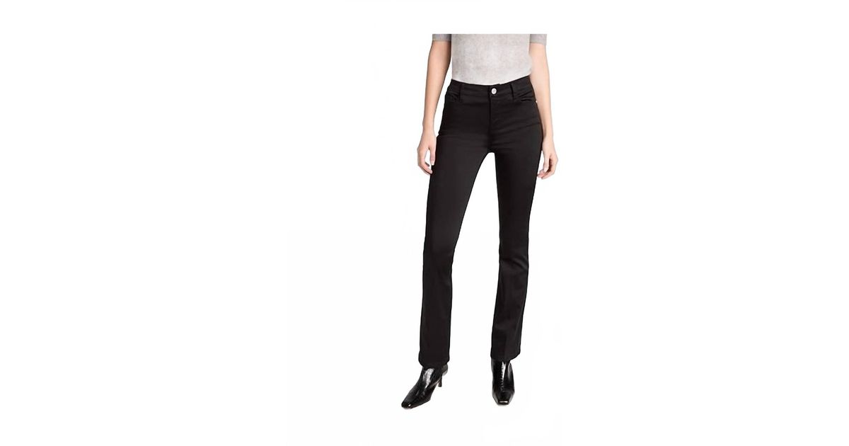 FRAME Le Mini Boots Jeans in Black | Lyst