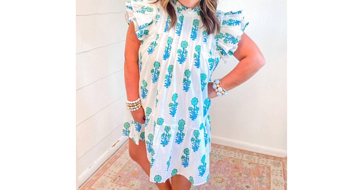 Victoria Dunn Jasmine Mini Capri in Blue | Lyst