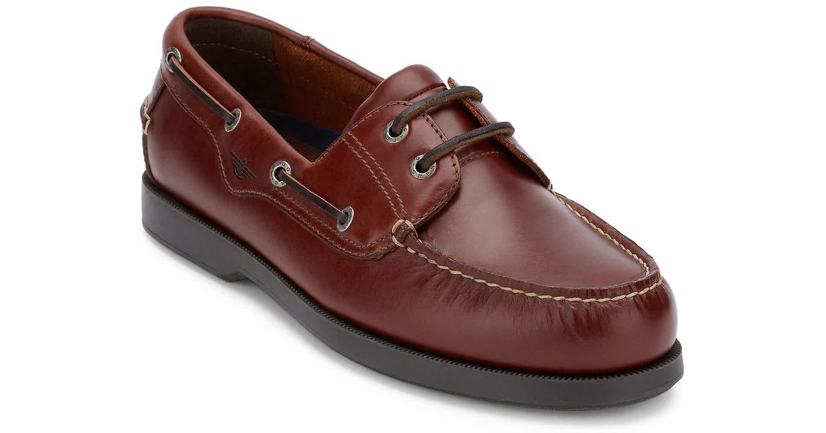 Dockers Castaway Boat Shoes Classic Leather Casual Shoes For in Brown ...