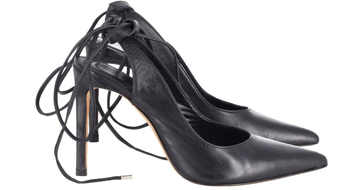 IRO Slingback Tie Around Pumps in Black | Lyst