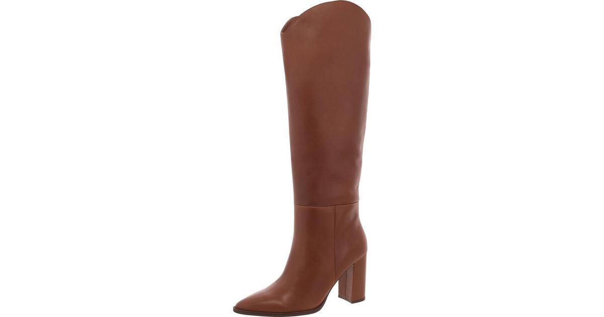 Steve Madden Bixby Tall Pointed Toe Knee-High Boots in Brown | Lyst