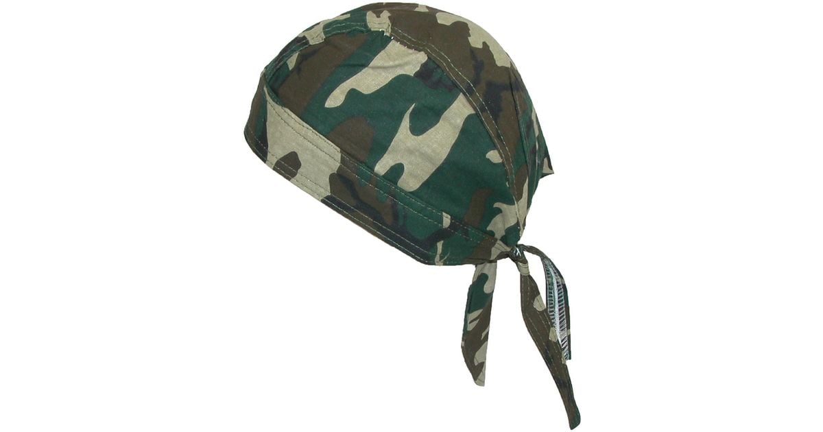 CTM Cotton Camo Do Rag Cap With Premium Lining in Green for Men | Lyst