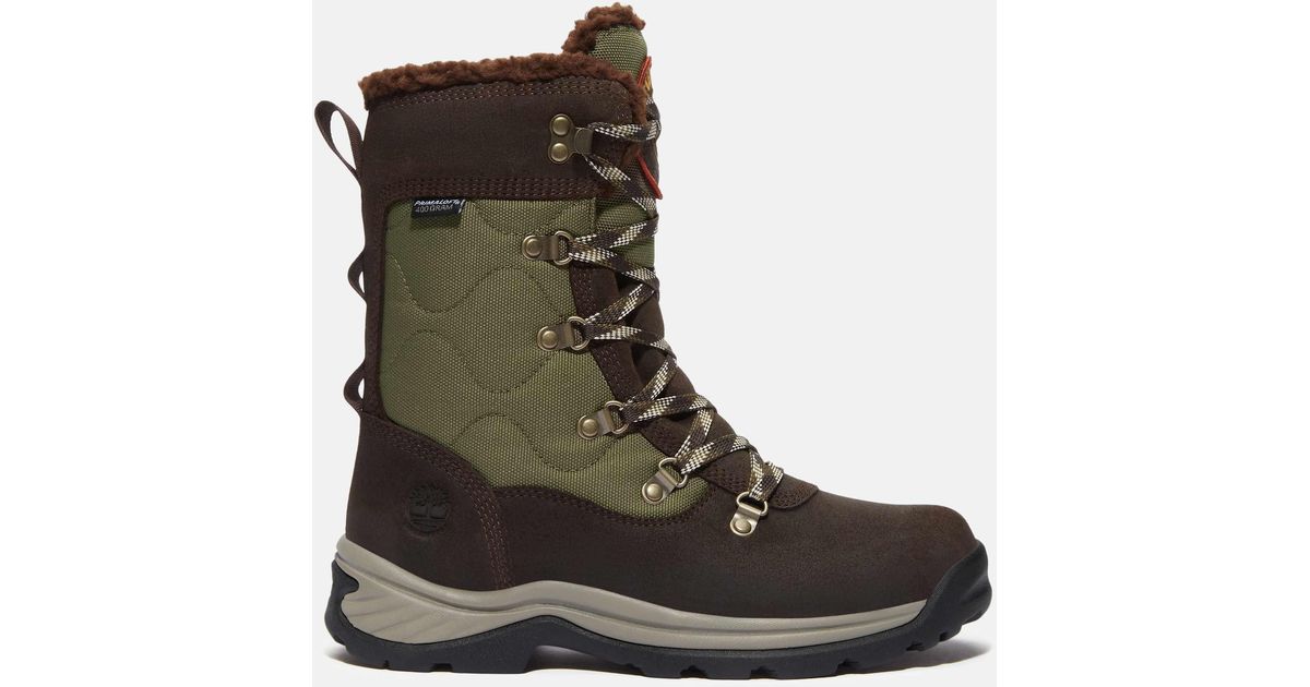 Timberland Chocorua Tall Lace-Up Waterproof Snow Boot in Brown | Lyst