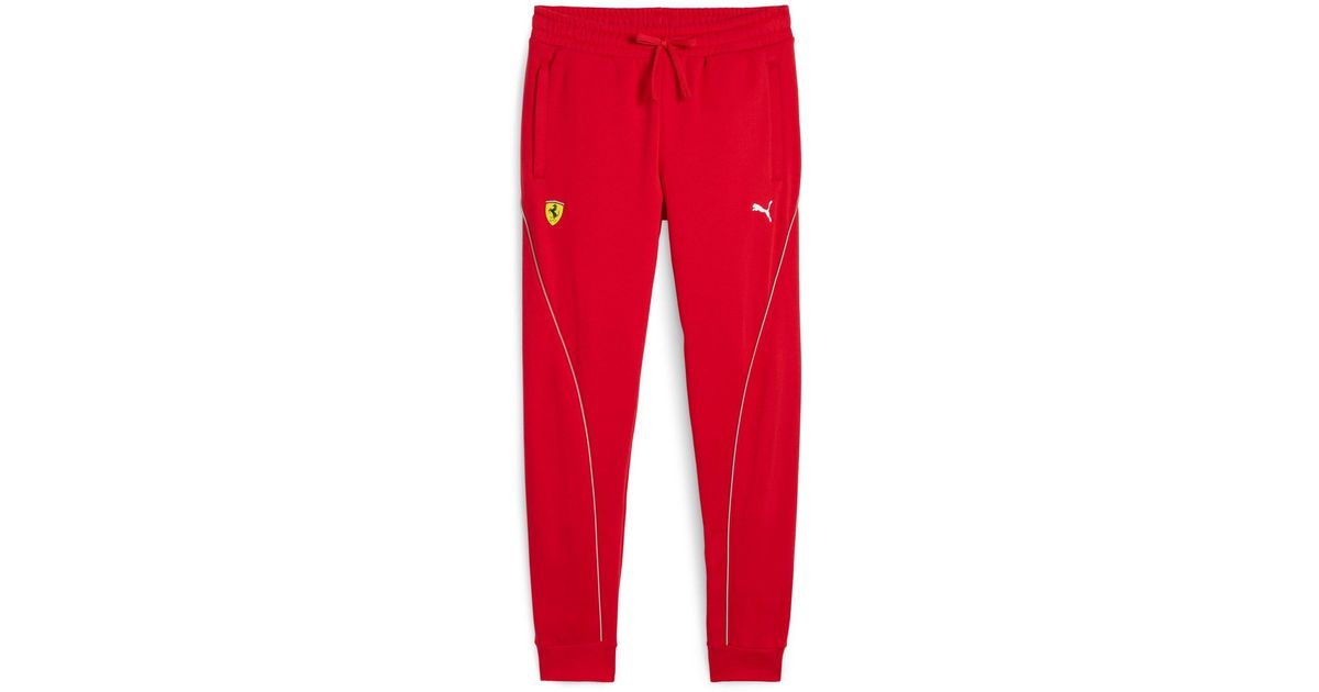 PUMA Scuderia Ferrari Motorsport Race Sweat Pants in Red for Men | Lyst