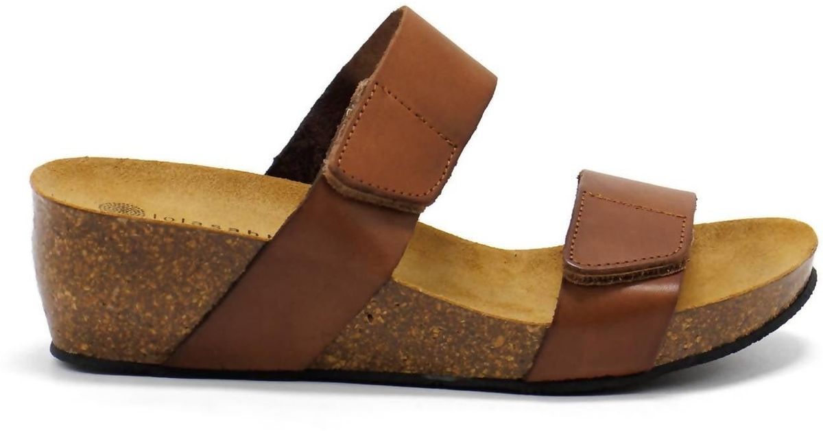 Eric Michael Cody Wedge Sandals in Brown | Lyst
