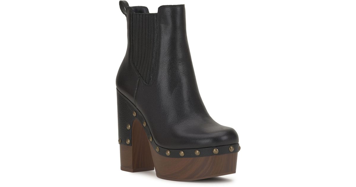 Jessica Simpson Dasilva Leather Chelsea Ankle Boots in Black | Lyst