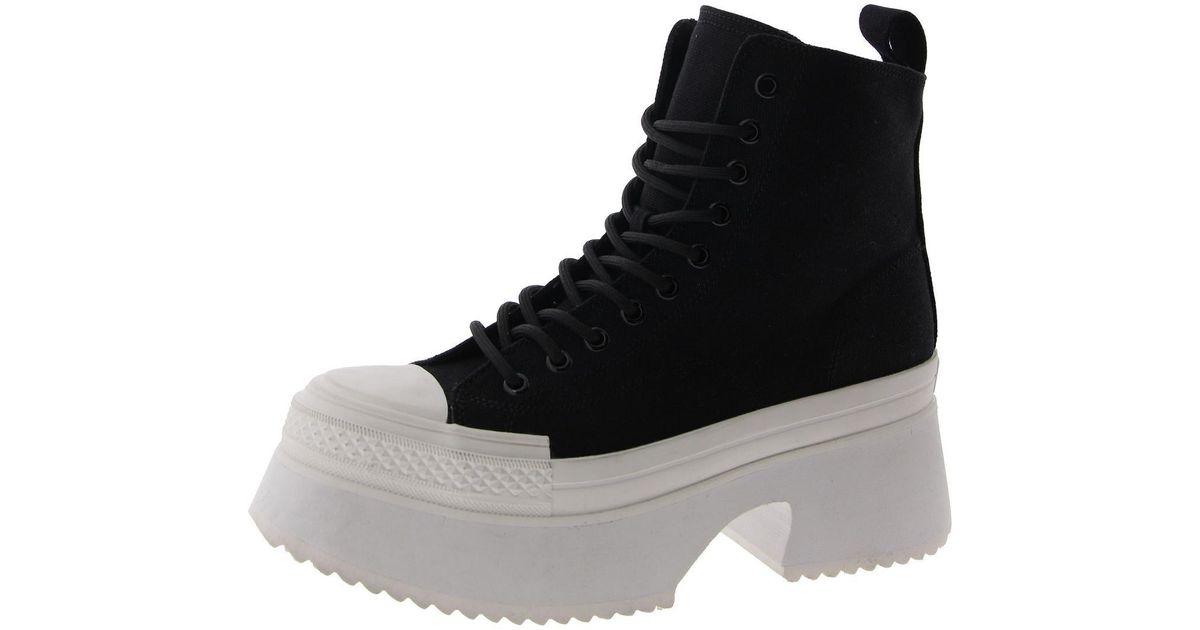 Steve Madden Realistic Canvas Platform Casual And Fashion Sneakers in ...