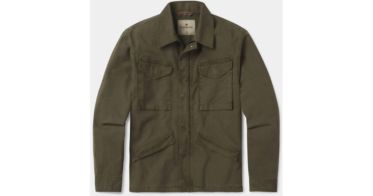 The Normal Brand James Canvas Military Jacket in Green for Men | Lyst
