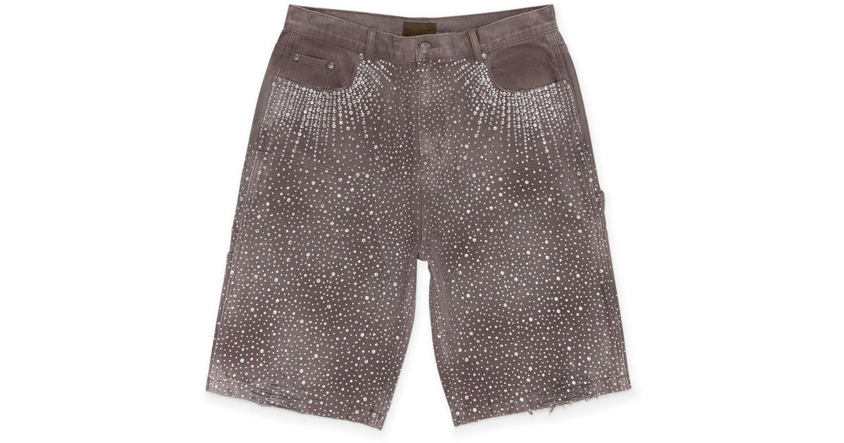 BIRTH OF ROYAL CHILD Diamond Jorts in Gray for Men | Lyst