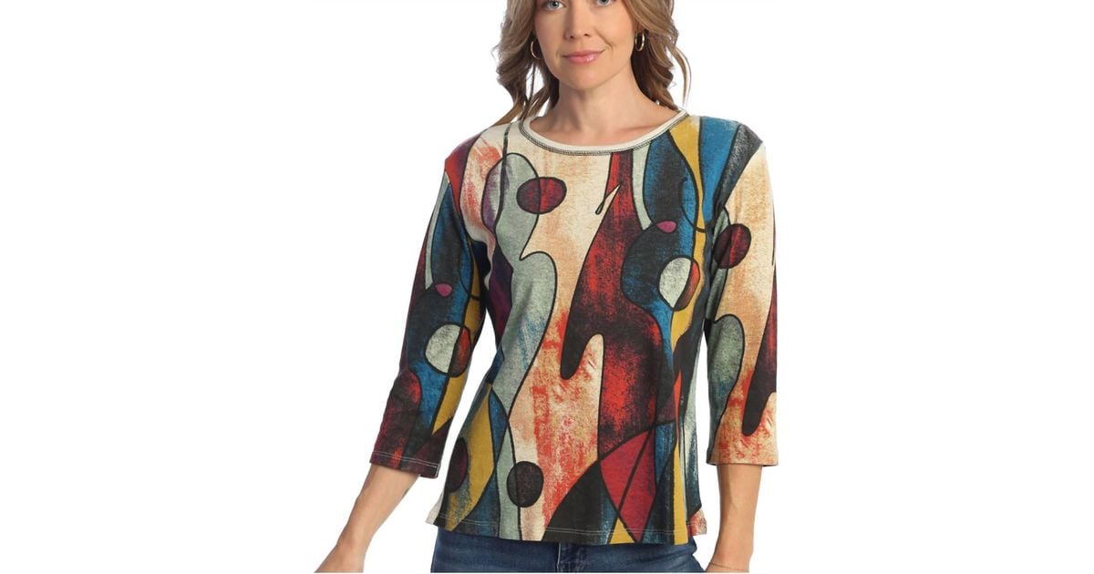 Jess & Jane Tom Tom Top in Blue | Lyst