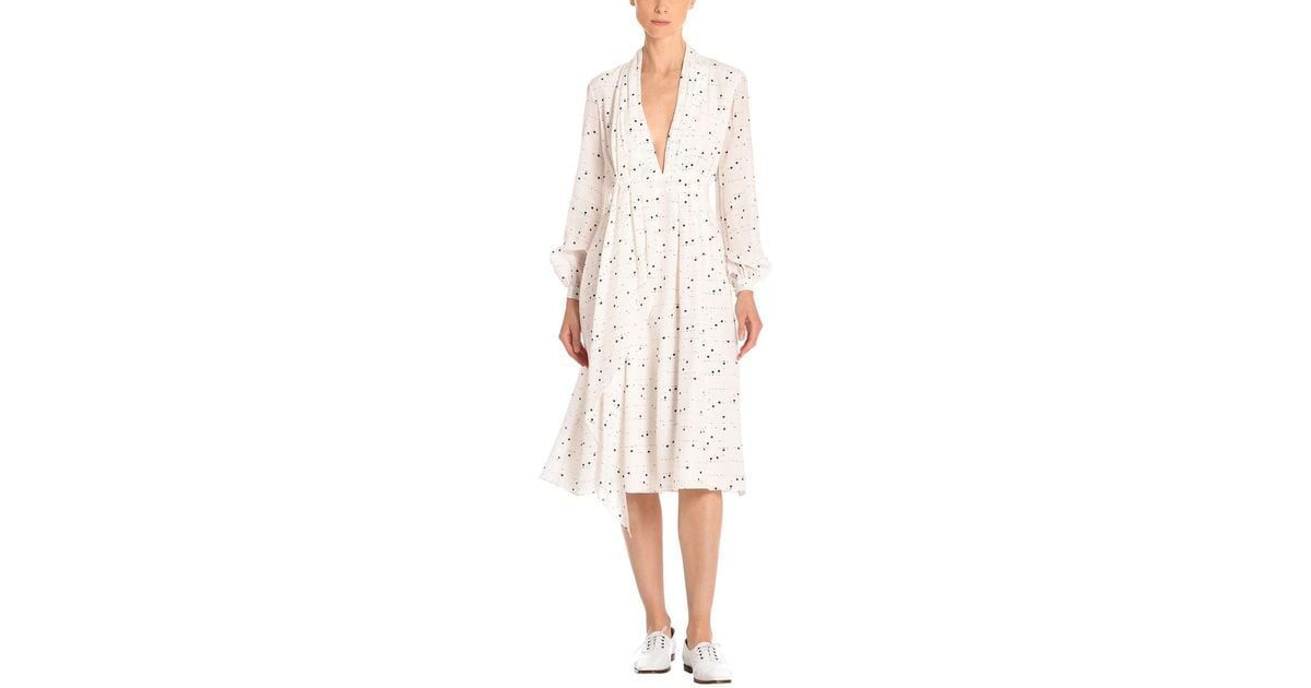 Adam Lippes Reese Dress in White | Lyst