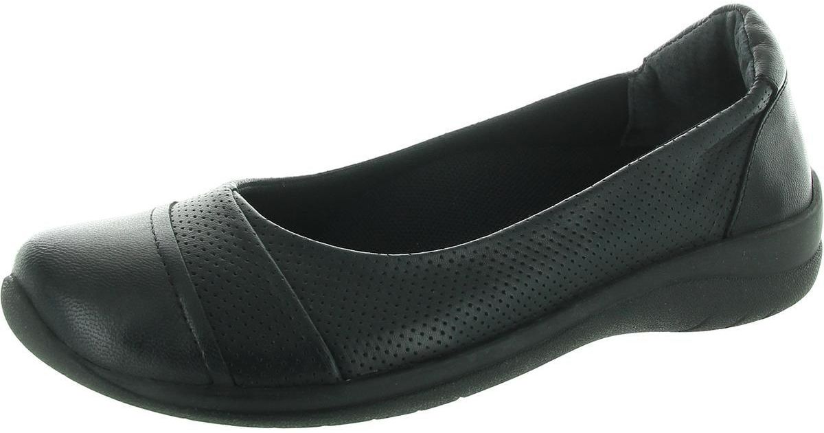 David Tate Perforated Flat Shoes in Black | Lyst
