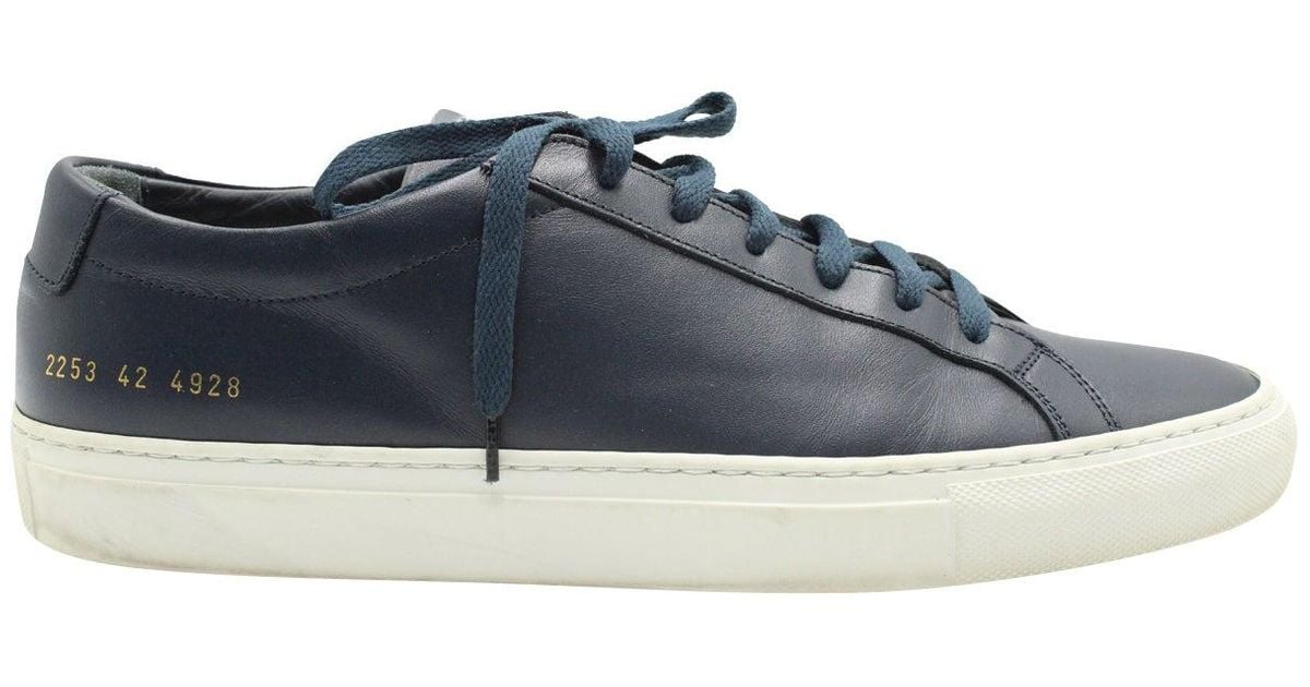 Common Projects Achilles Low Sole Sneakers in Blue for Men | Lyst