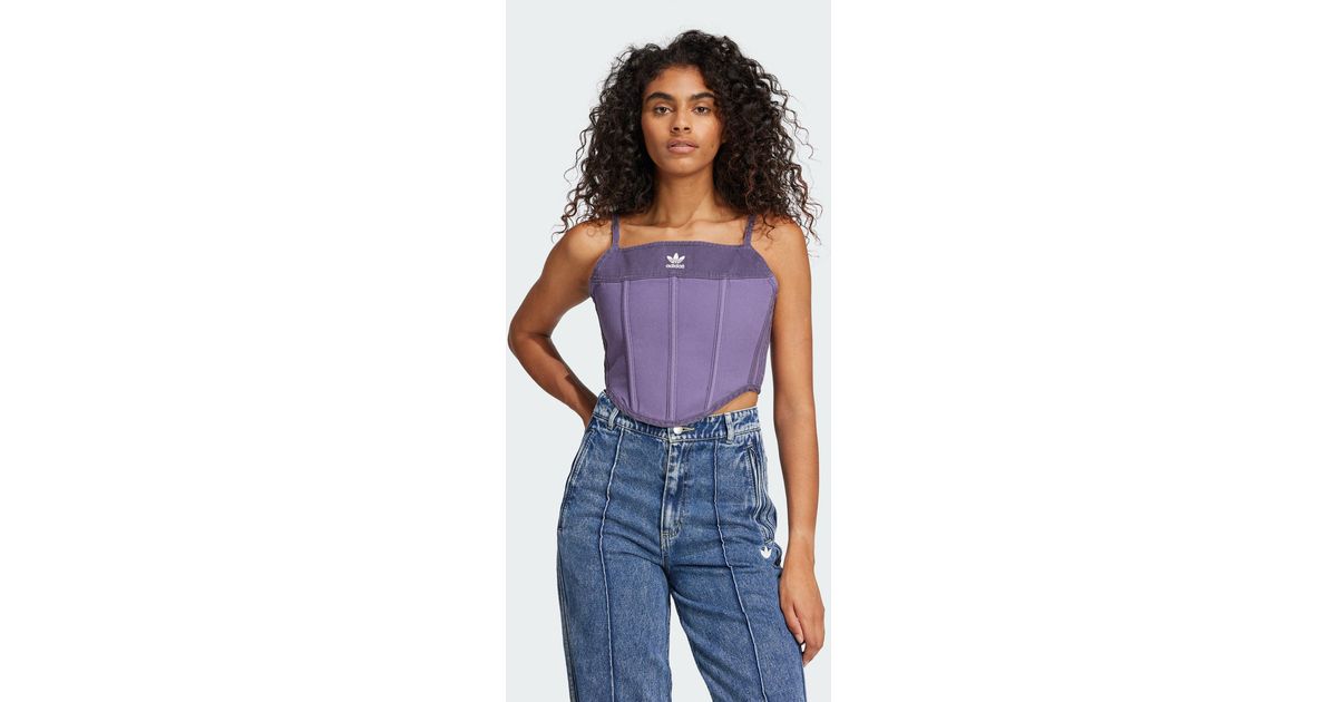 adidas Ksenia Corset in Blue | Lyst