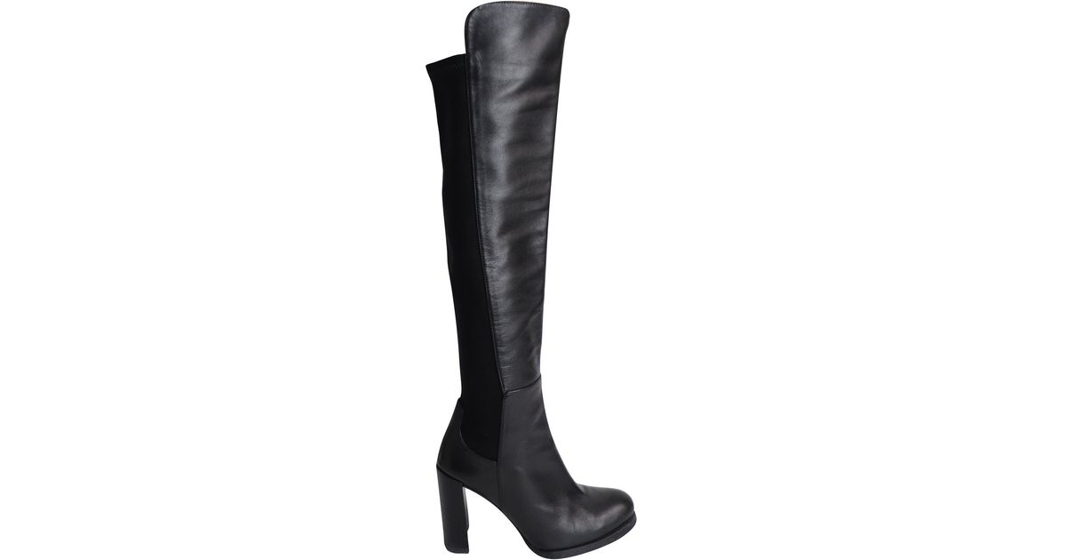 Stuart Weitzman Hijack Knee-Boots in Black | Lyst