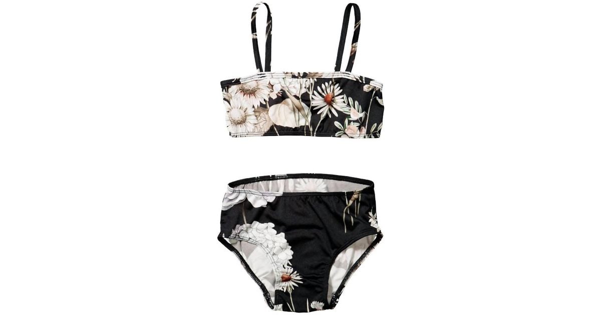 Christina Rohde Girl's Floral Bikini Set in Black | Lyst