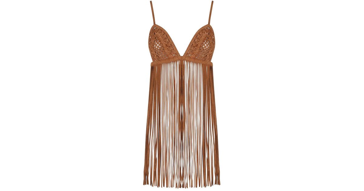 retroféte Jacinta Top in Brown | Lyst