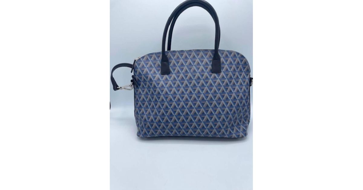 Lancaster Ikon Large Satchel in Blue | Lyst