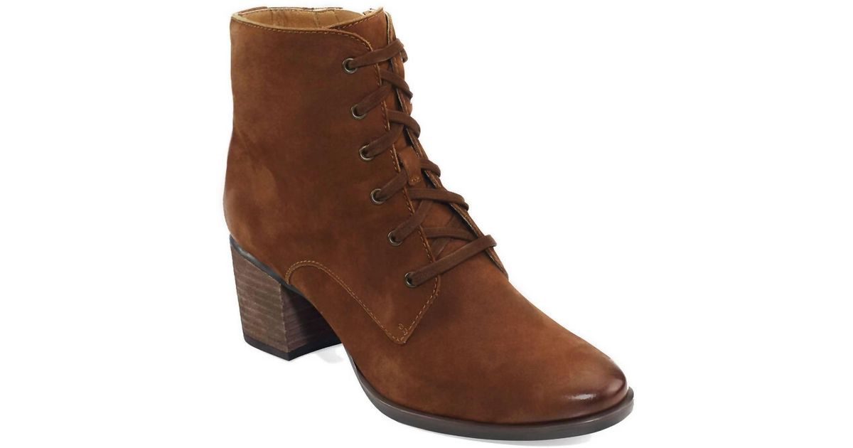 Aetrex Stella Arch Support Ankle Boot in Brown | Lyst