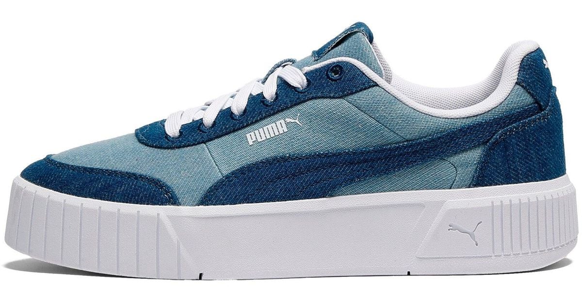PUMA Carina Mia Denim Shoes in Blue | Lyst