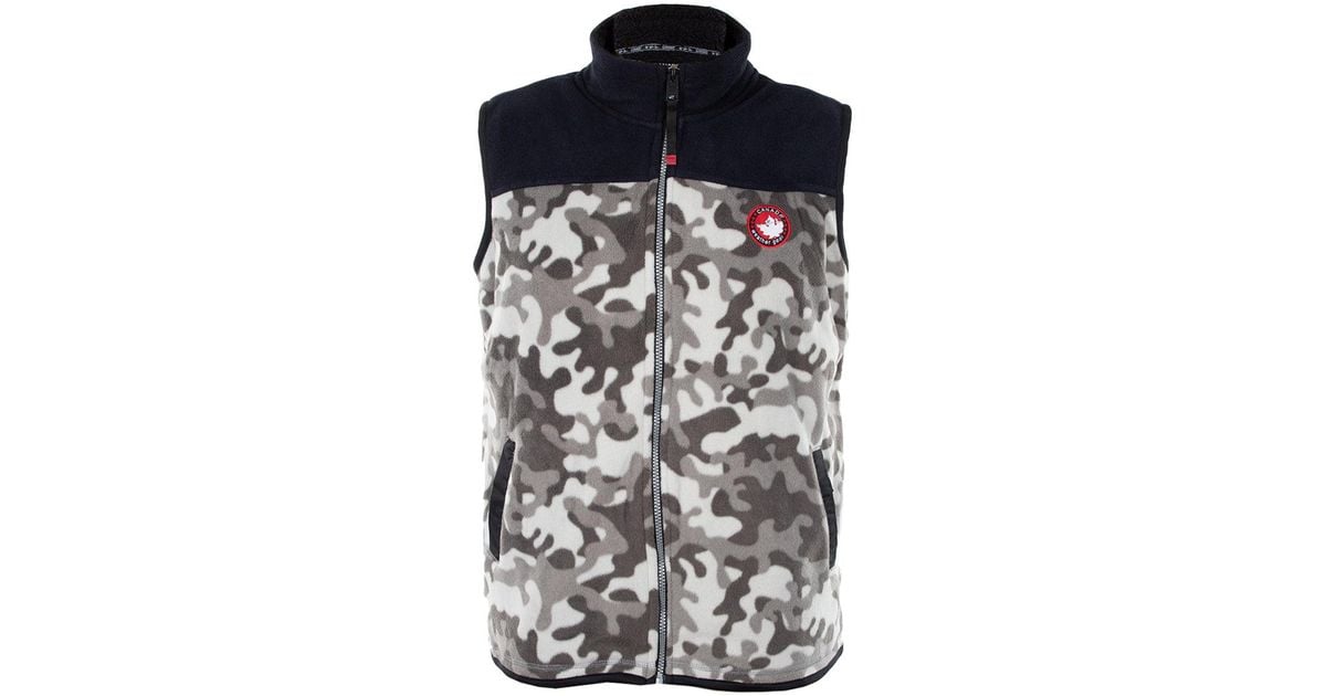 canada weather gear Colorblock Vest With Sherpa Lining in Gray for Men ...