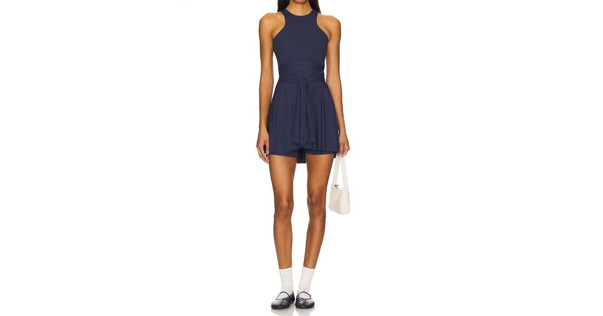 PORT DE BRAS Venus Tie Dress in Blue | Lyst