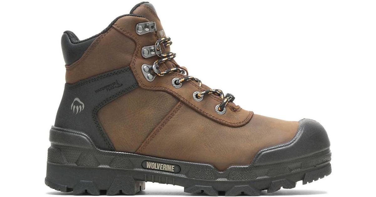 Wolverine Met-Guard Warrior Waterproof Work Boot in Brown for Men | Lyst