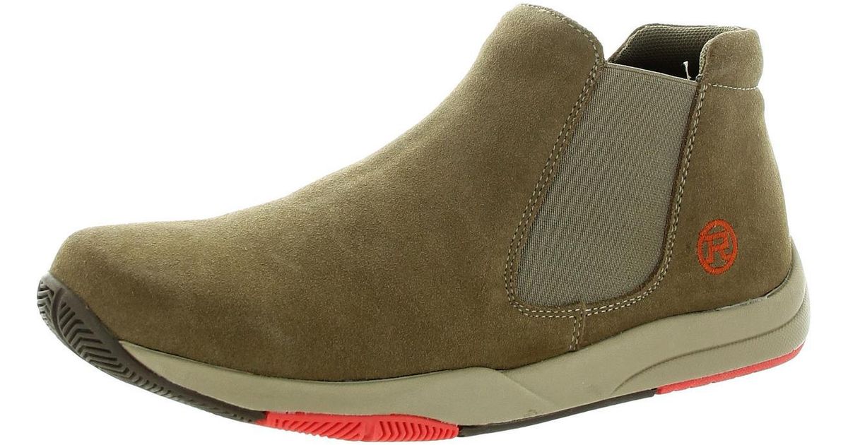 Roper Clearcut Romeo Cushioned Footbed Leather Chukka Boots in Green ...