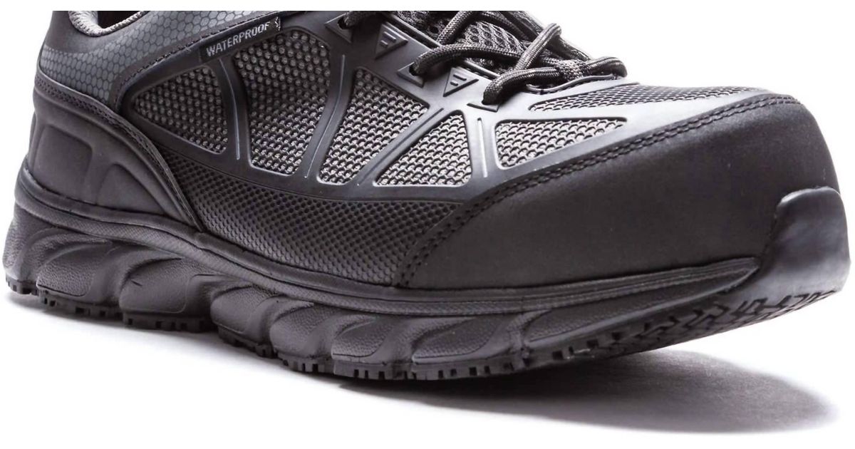 Propet Seeley Composite Toe Work Shoe in Black for Men | Lyst