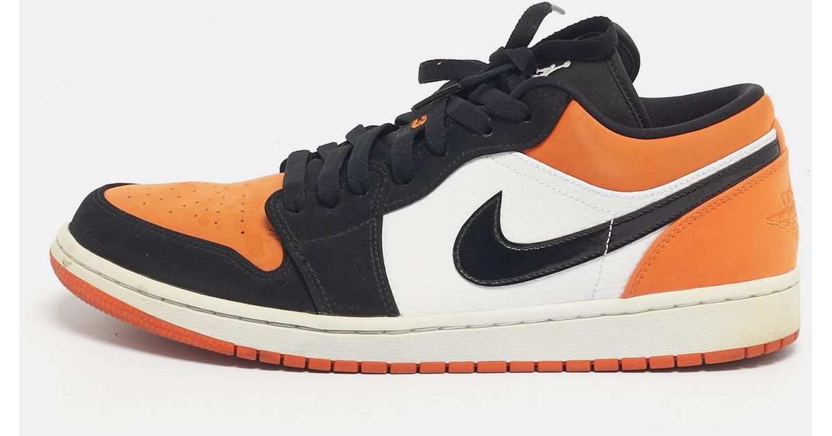 Nike S Nubuck Leather Jordan 1 Low Shattered Backboard Sneakers in Blue ...