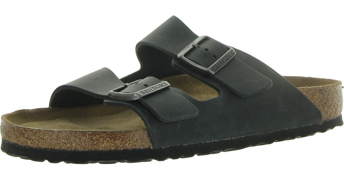 Birkenstock Slip On Open Toe Slide Sandals in Black for Men | Lyst