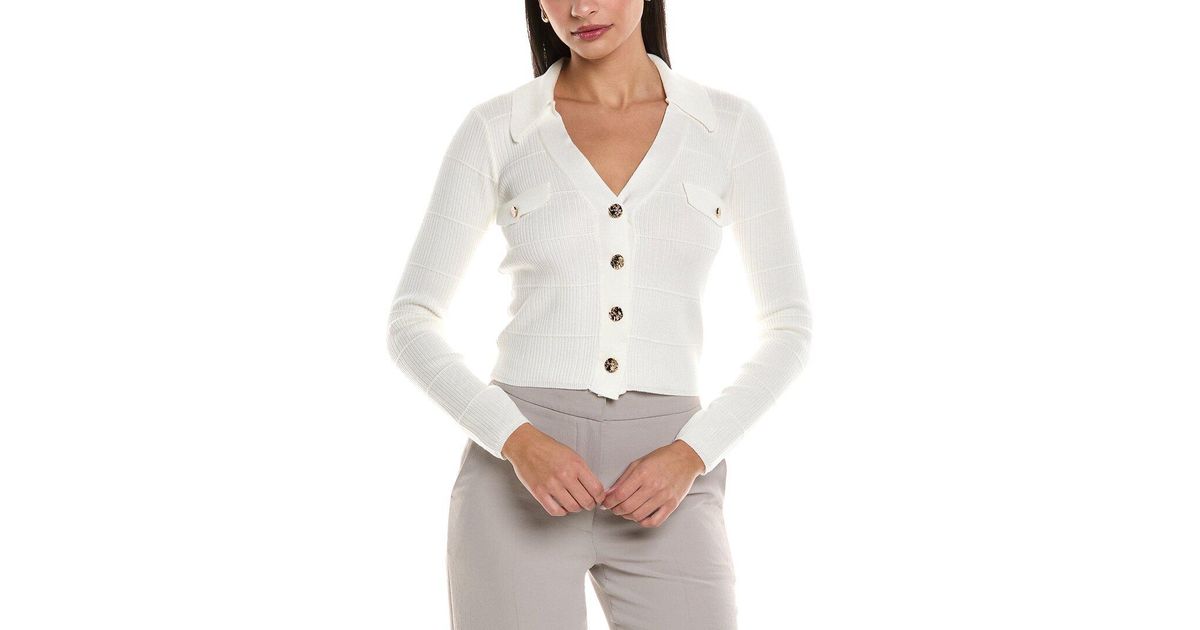 ANNA KAY Fernande Cardigan in White | Lyst