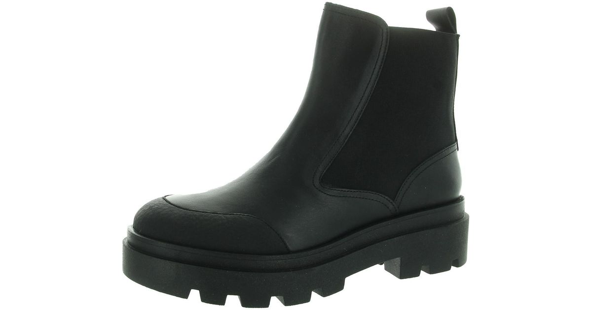 Fly London Jeba 879 Mixed Media Leather Chelsea Boots in Black | Lyst