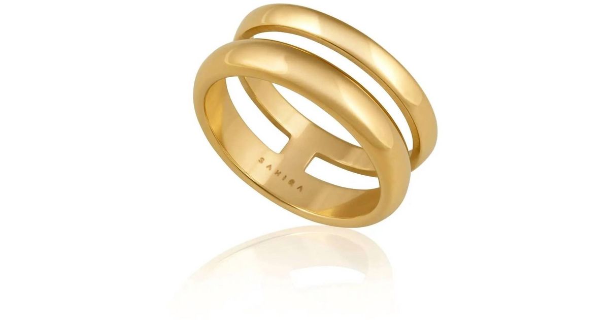 Sahara Zuma Ring in Metallic | Lyst