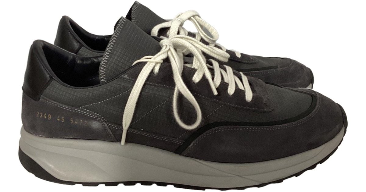 Common Projects Nylon Track Classic Sneakers in Black for Men | Lyst