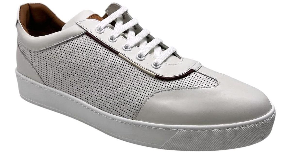 Bally Baxley 6233852 Calf Perforated Sneakers in Gray for Men | Lyst