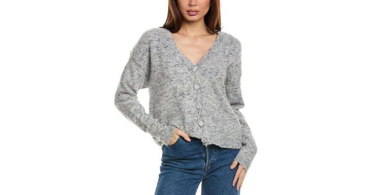 ANNA KAY Papillon Cashmere-Blend Cardigan in Gray | Lyst