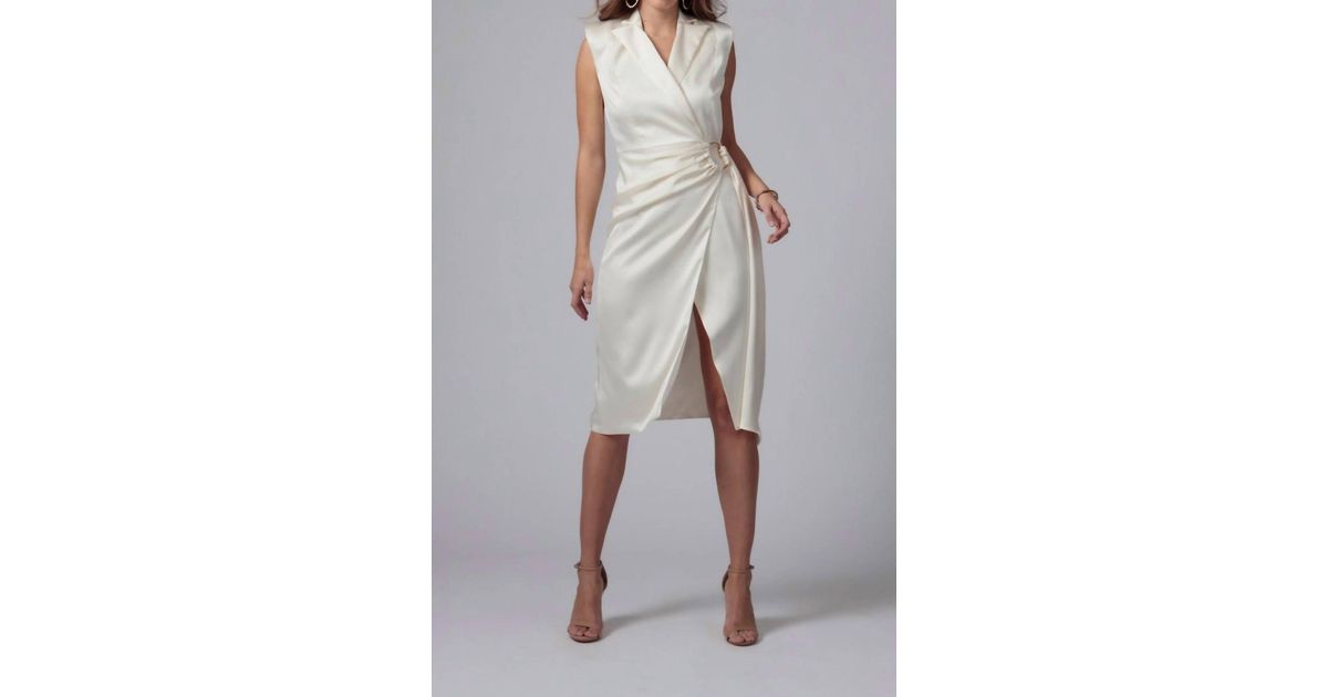 Jay Godfrey Gino Belted Midi Dress in Metallic | Lyst