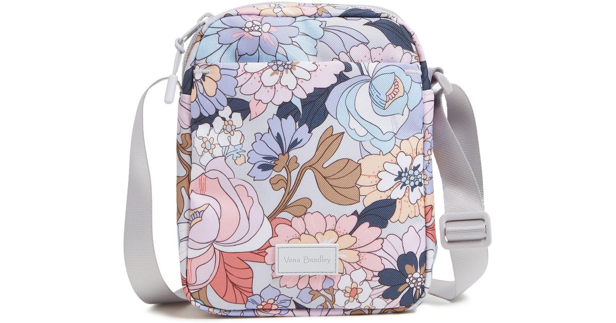 Vera Bradley Lighten Up Rfid Mini Hipster in Gray | Lyst